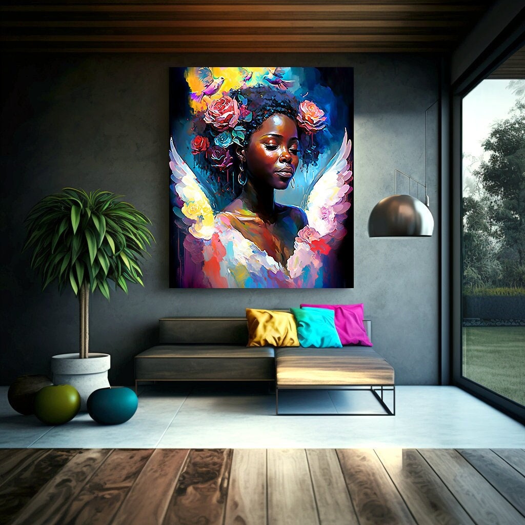 African American Angel Art Prints